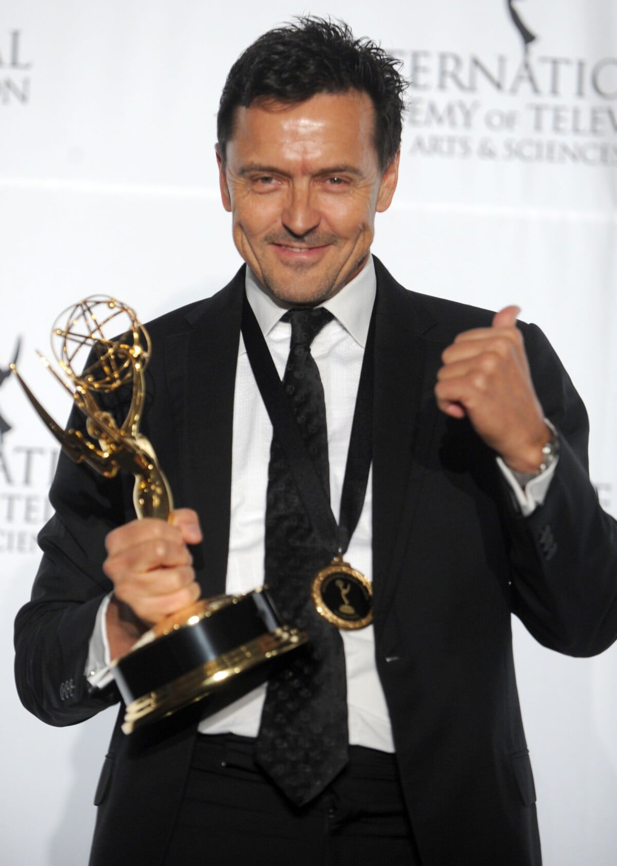 Photo : Michael Cordell lors des International Emmy Awards à New York ...