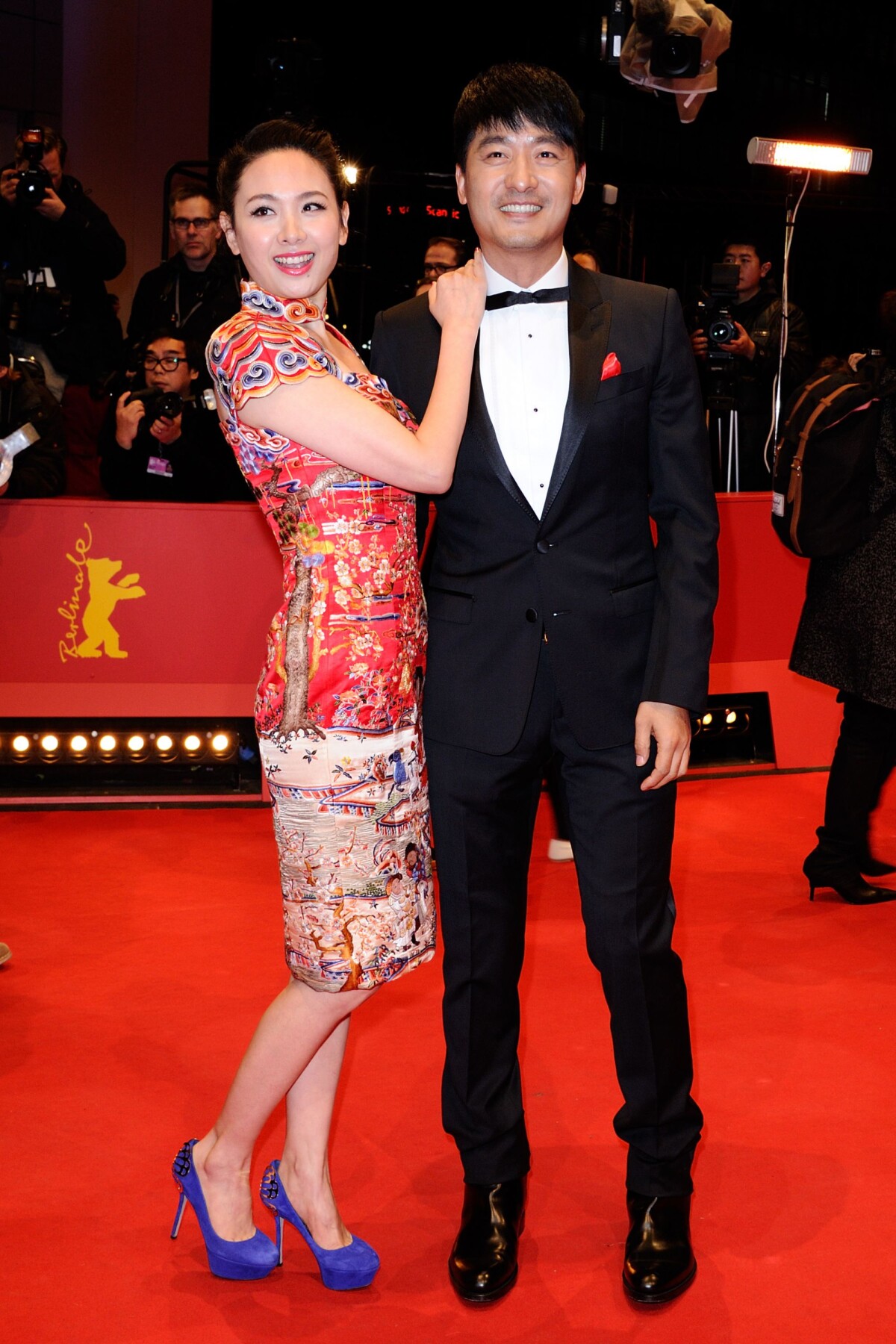 Photo : Cheng Li Sha et Guo Xiaodong lors de la cérémonie de clôture du ...