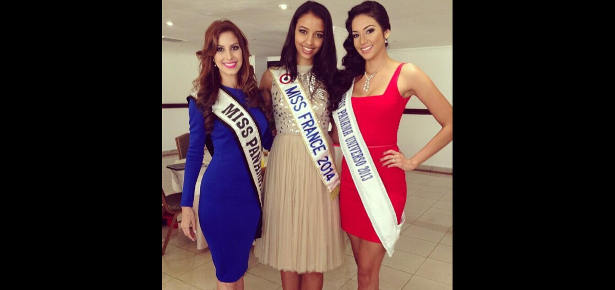 Photo : Flora Coquerel en compagnie de Virginia Hernandez, Miss Panama ...