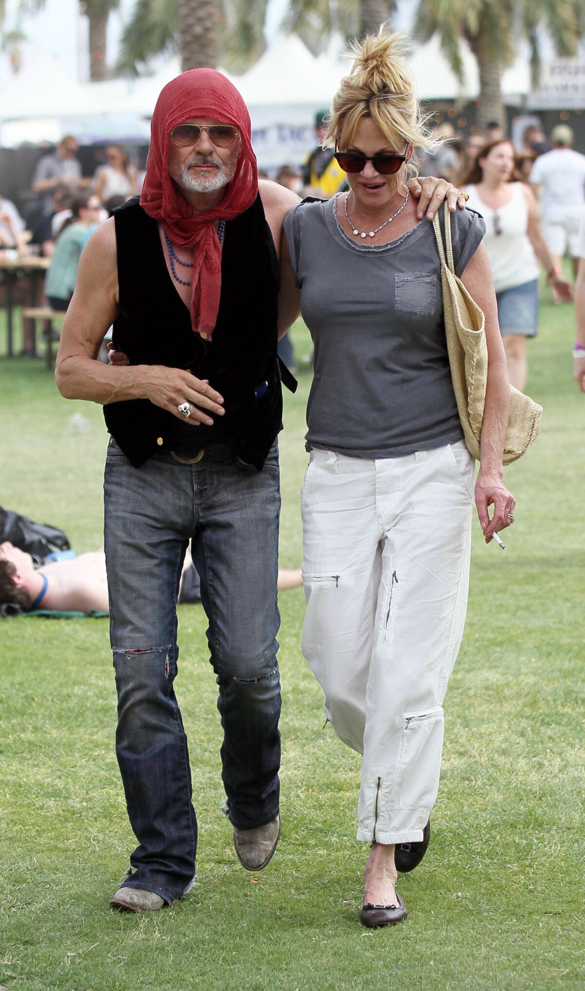 Photo : Melanie Griffith et Michael Des Barres à Coachelle en avril ...