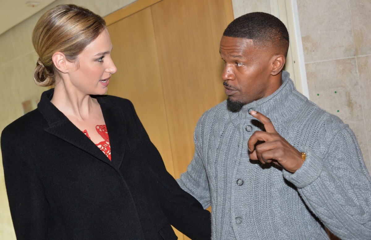 Photo : Exclusif - Pauline Lefèvre avec Jamie Foxx qui l'a croisé et a ...
