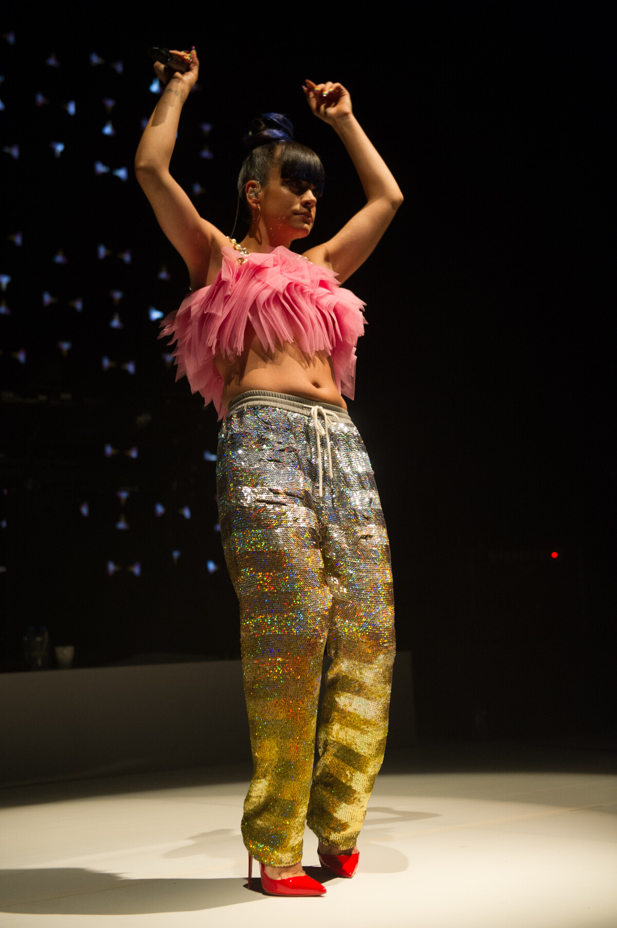 Photo : Lily Allen en concert au Shepherd's Bush Empire de Londres, le ...