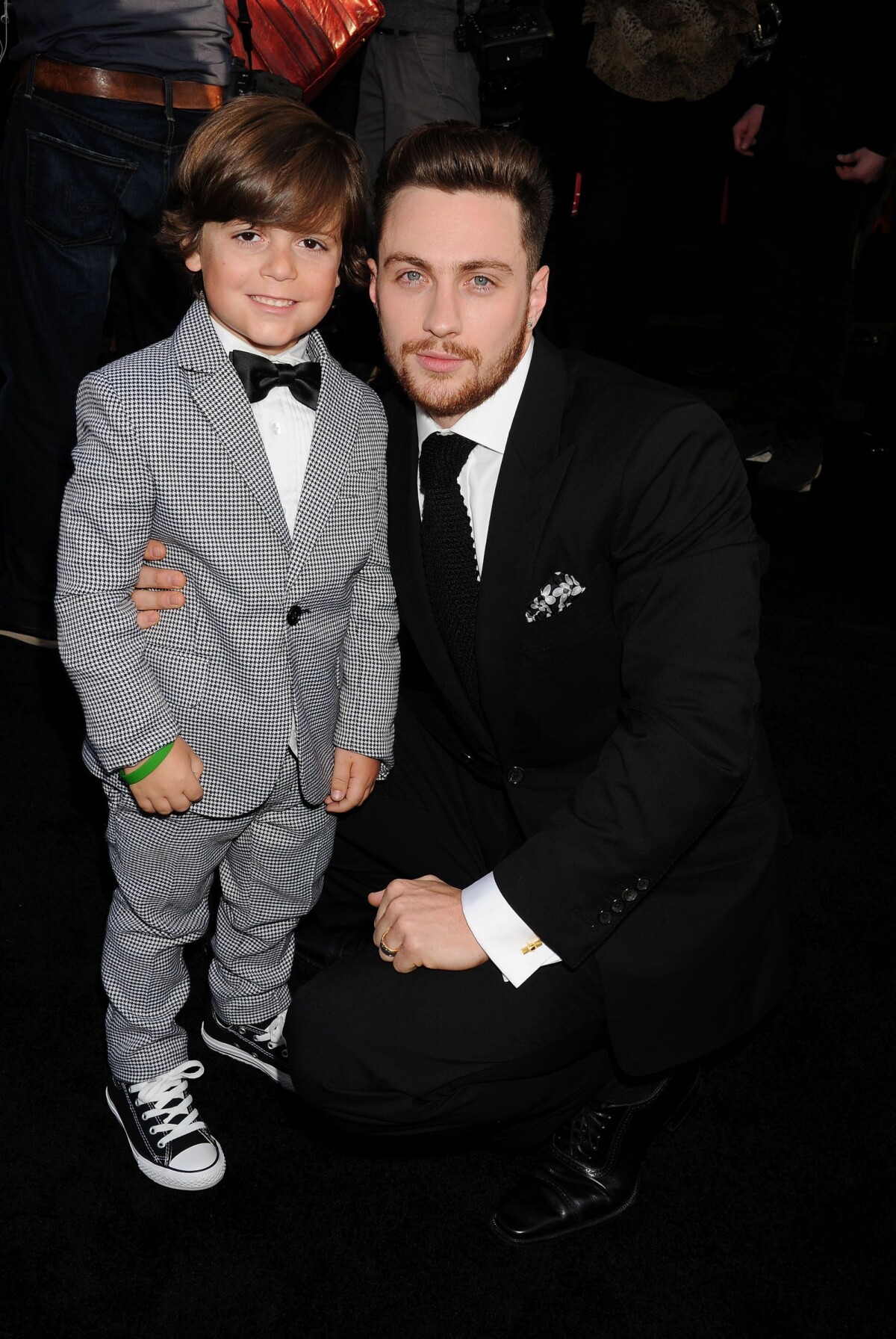 Photo : Carson Bolde et Aaron Taylor-Johnson lors de la première du ...