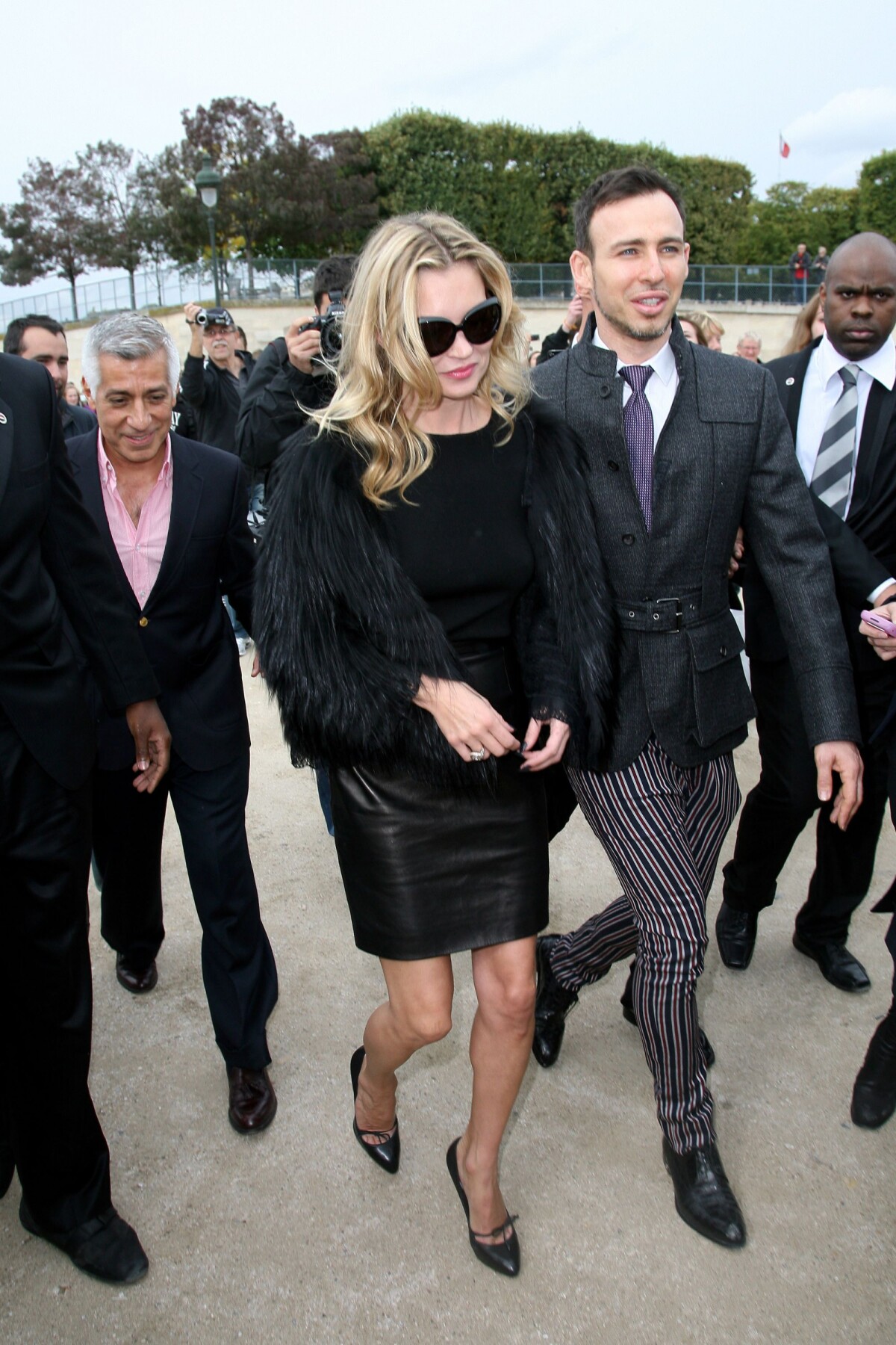 Photo : Alexis Roche et Kate Moss pendant la Fashion Week parisienne en ...