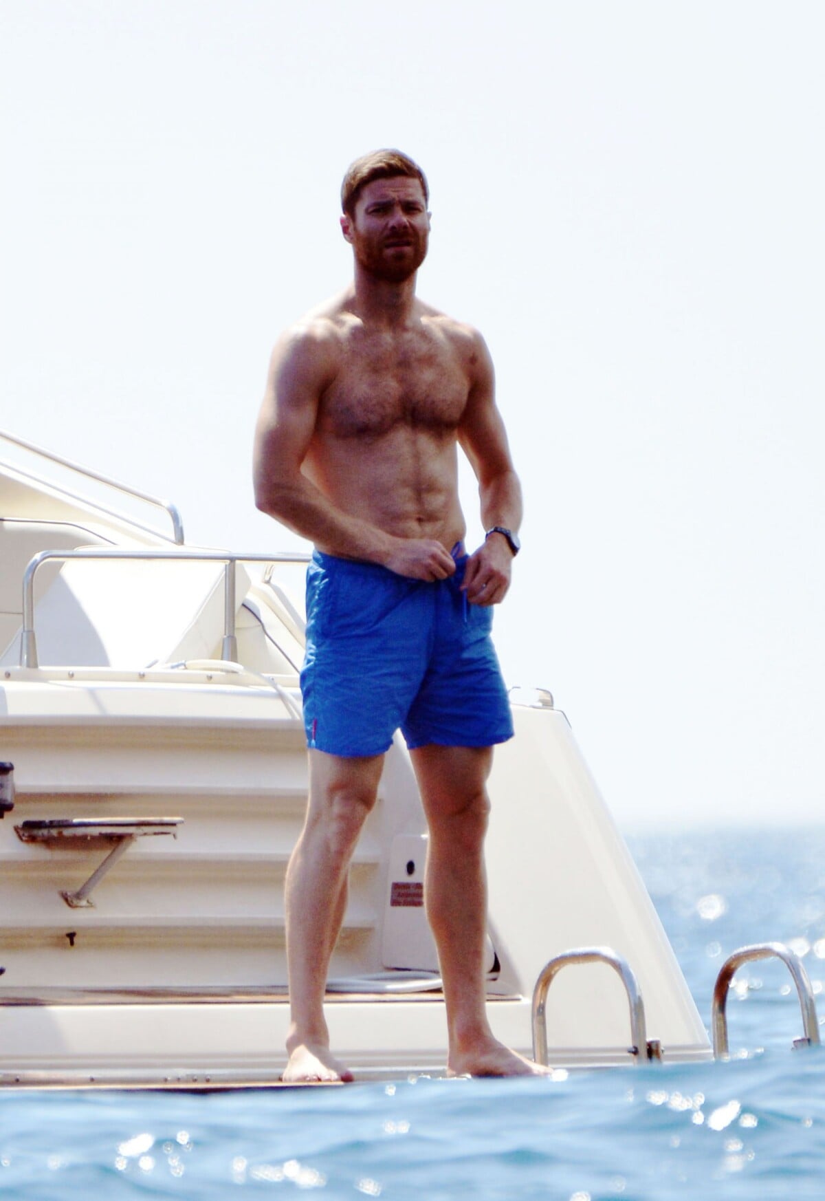 Photo : Xabi Alonso et ses muscles à Portofino le 17 juillet 2014 ...
