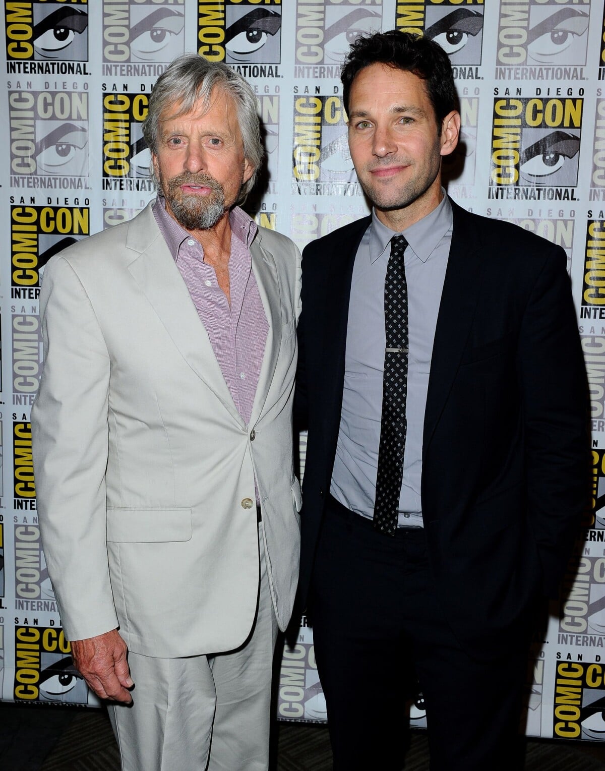Photo : Michael Douglas et Paul Rudd lors du panel Marvel au Comic Con ...