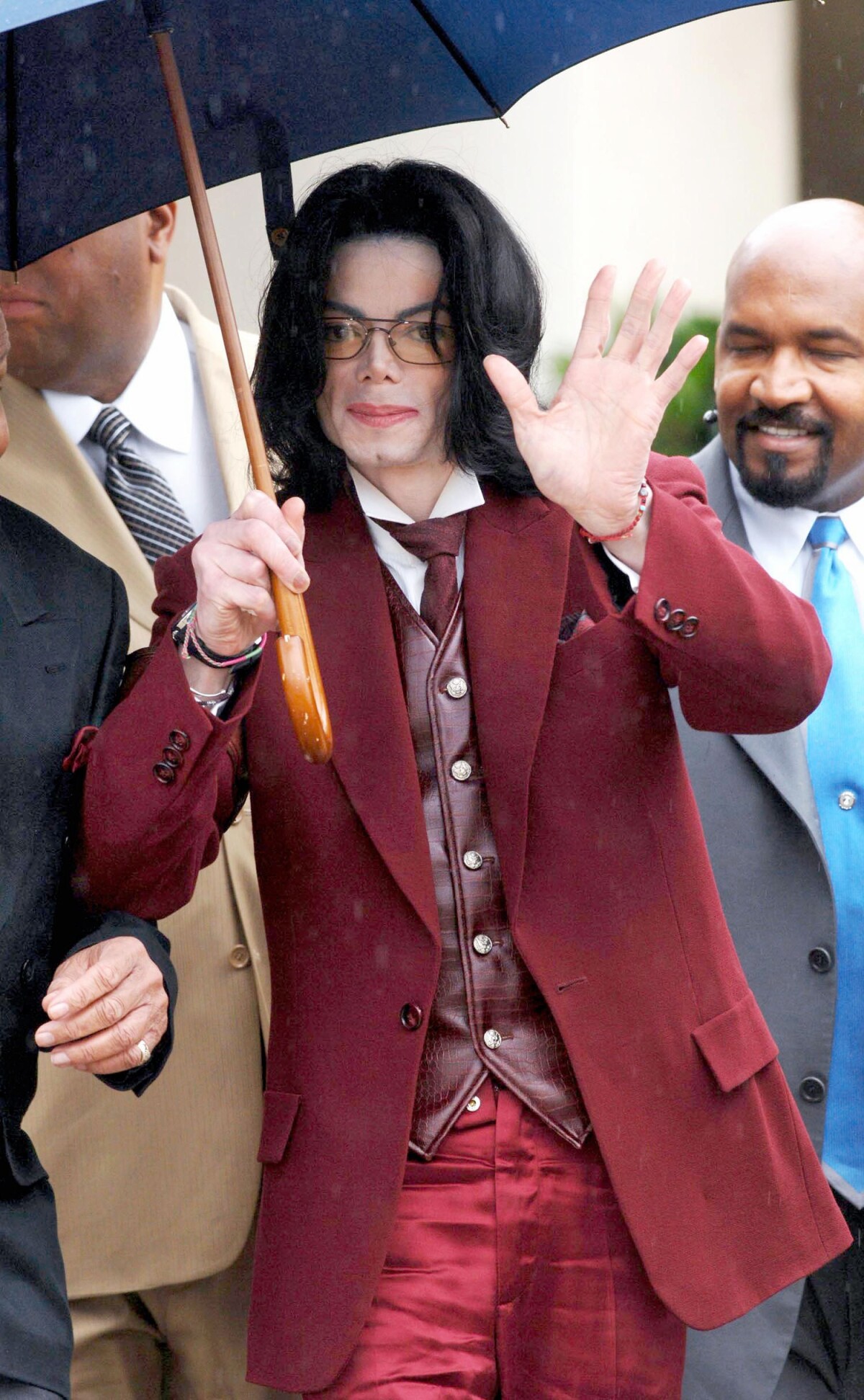 Photo : Michael Jackson à Santa Maria en Californie, le 27 avril 2005 ...