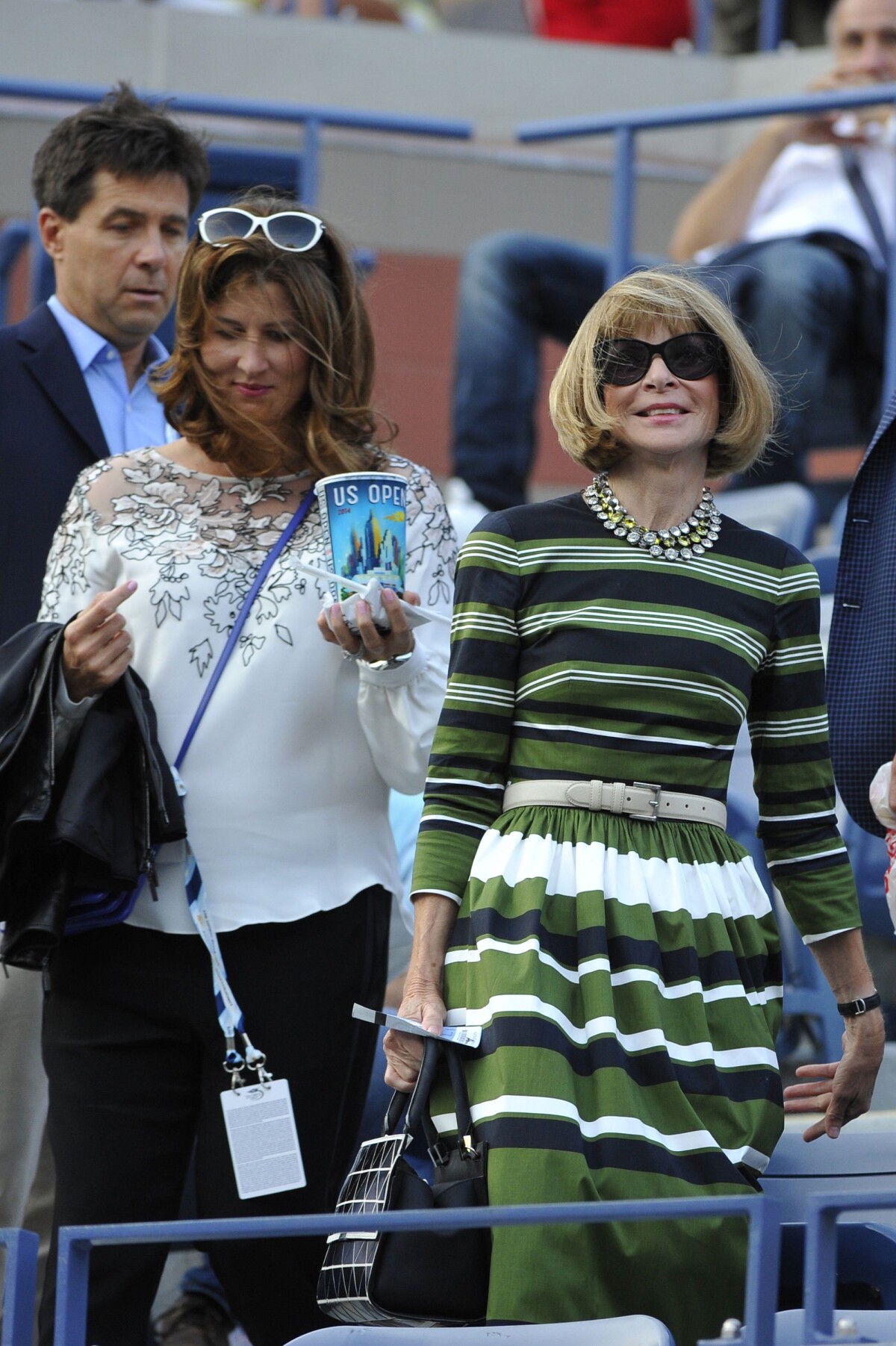 Photo : Anna Wintour et Mirka Federer à l'occasion du match de Roger ...