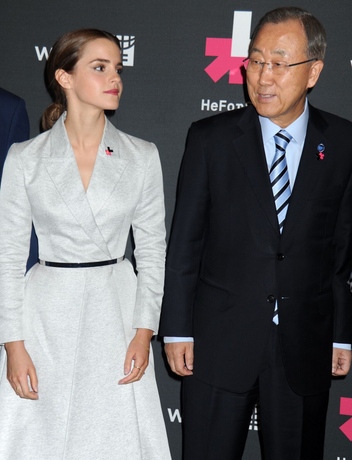 Photo : Emma Watson et Ban Ki-moon à New York le 20 septembre 2014 ...