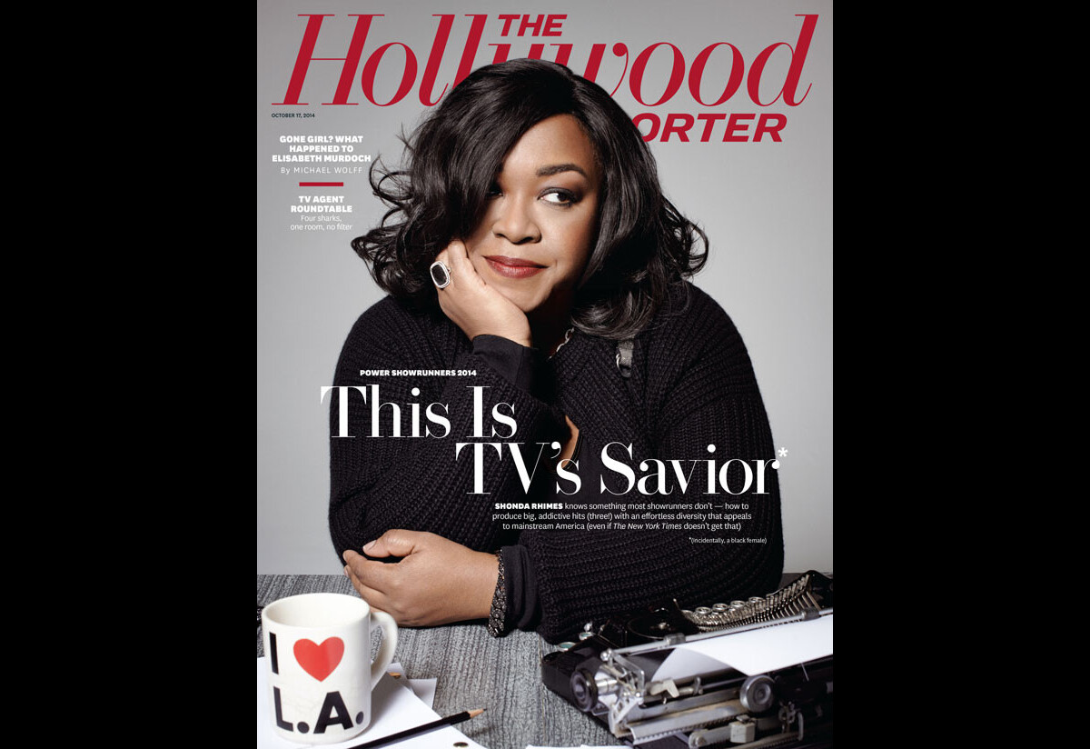 Photo : Shonda Rhimes en couverture du magazine The Hollywood Reporter ...
