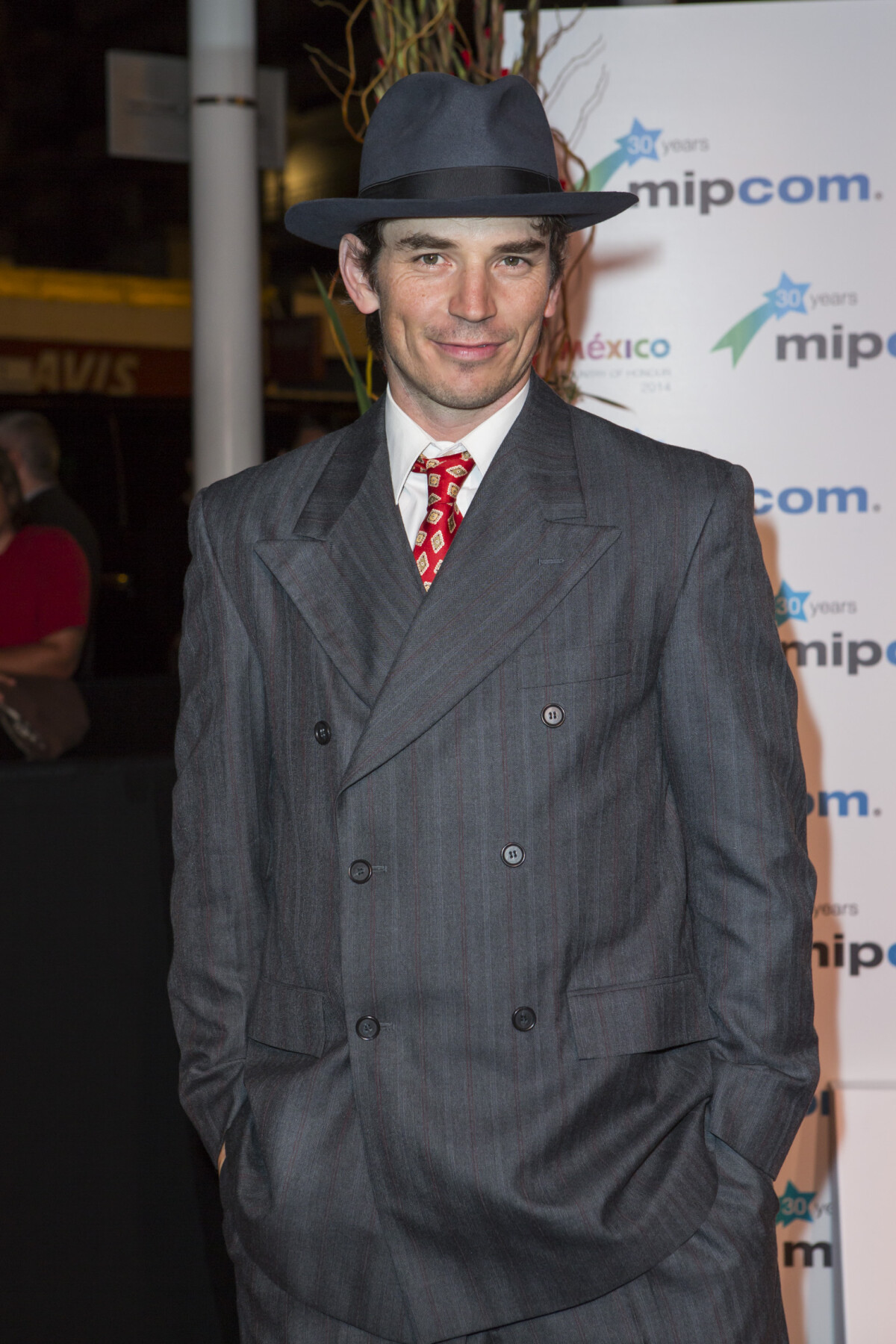 Photo : Sebastien Delorme sur le tapis rouge de la soirée du Mipcom à l ...
