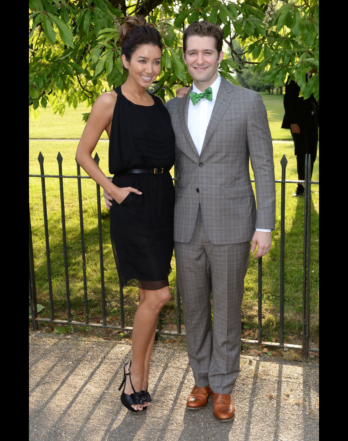 Photo : Matthew Morrison et sa petite amie Renee Puente à Londres, le ...