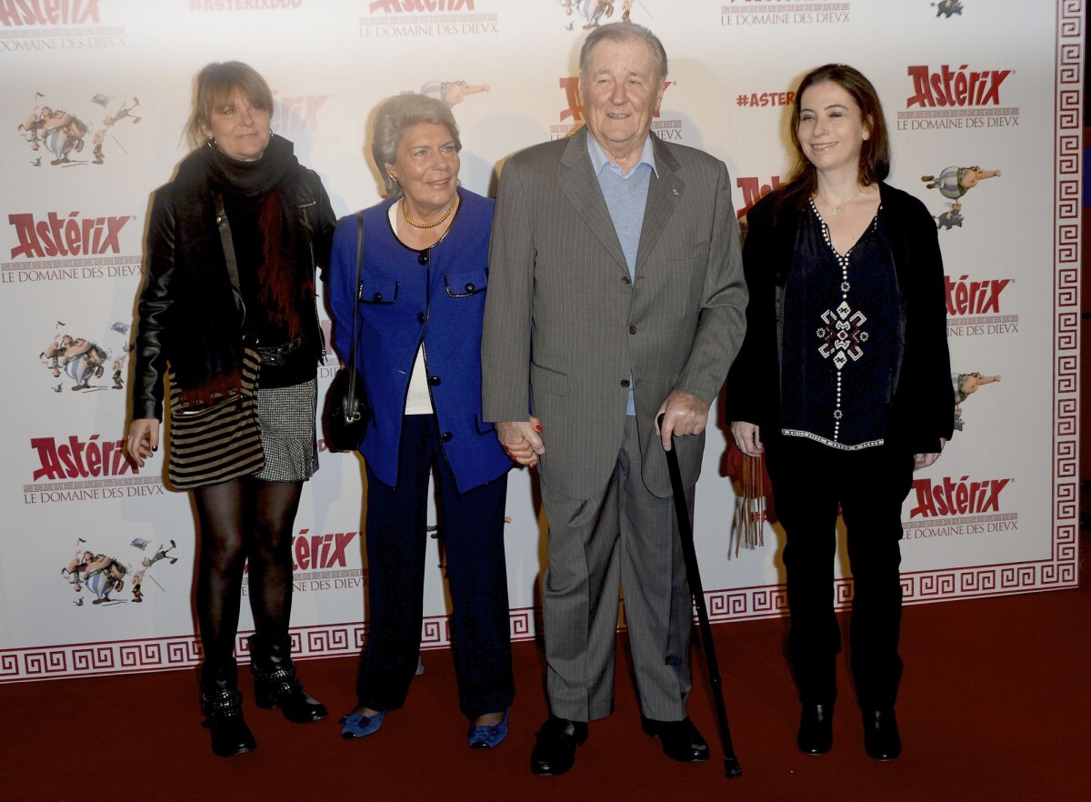 Photo : Sylvie Uderzo, Ada Milani, Albert Uderzo et Anne Gosciny ...