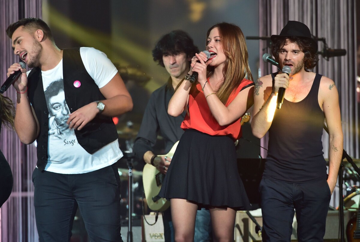 Photo : Julien Bravo , Dounia Coesens, Michaël Sabuco ( Plus belle la ...