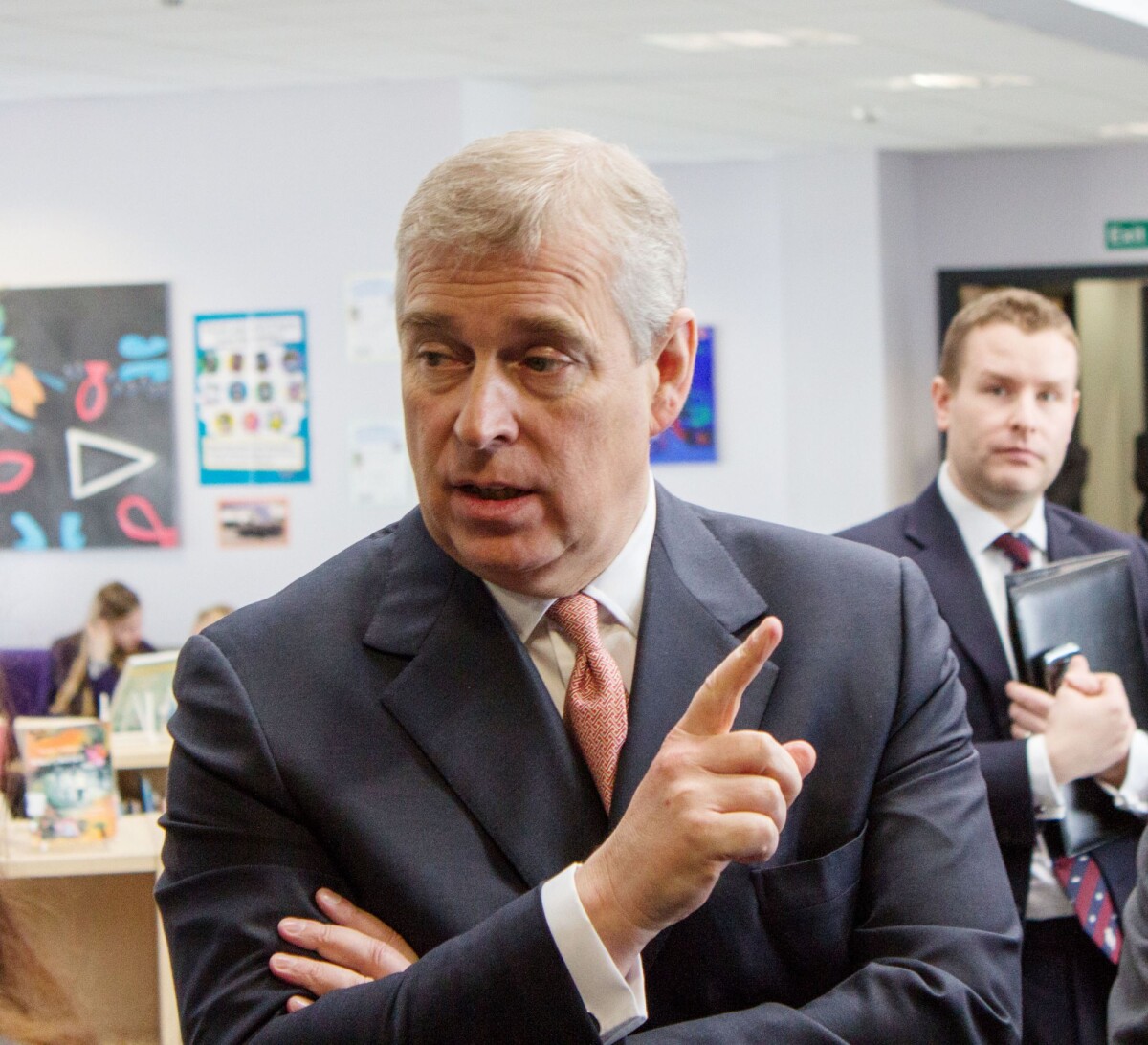 Photo : Le prince Andrew lors d'une cérémonie d'inauguration à la North ...