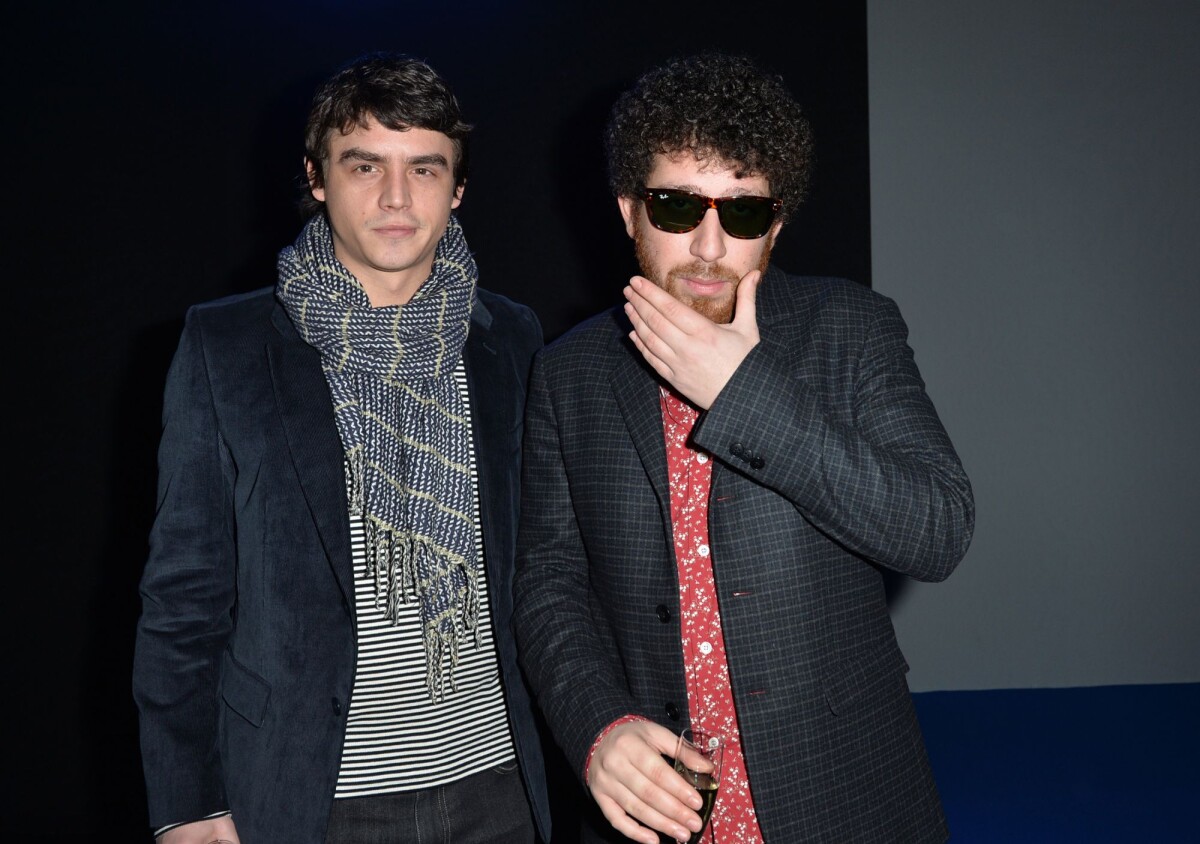 Photo : Pierre Perrier et Thomas Blumenthal assistent au défilé agnès b ...