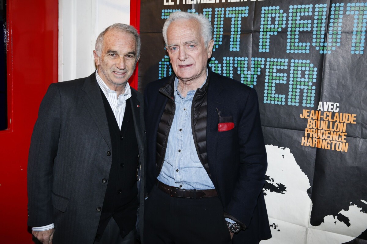 Photo : Alain Terzian et Philippe Labro - Projection privée au cinéma ...