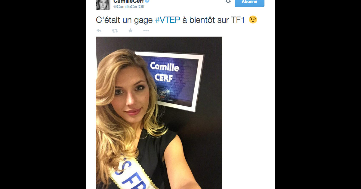 Camille Cerf : 'Je te prends où tu veux', le drôle de message de Teddy ...