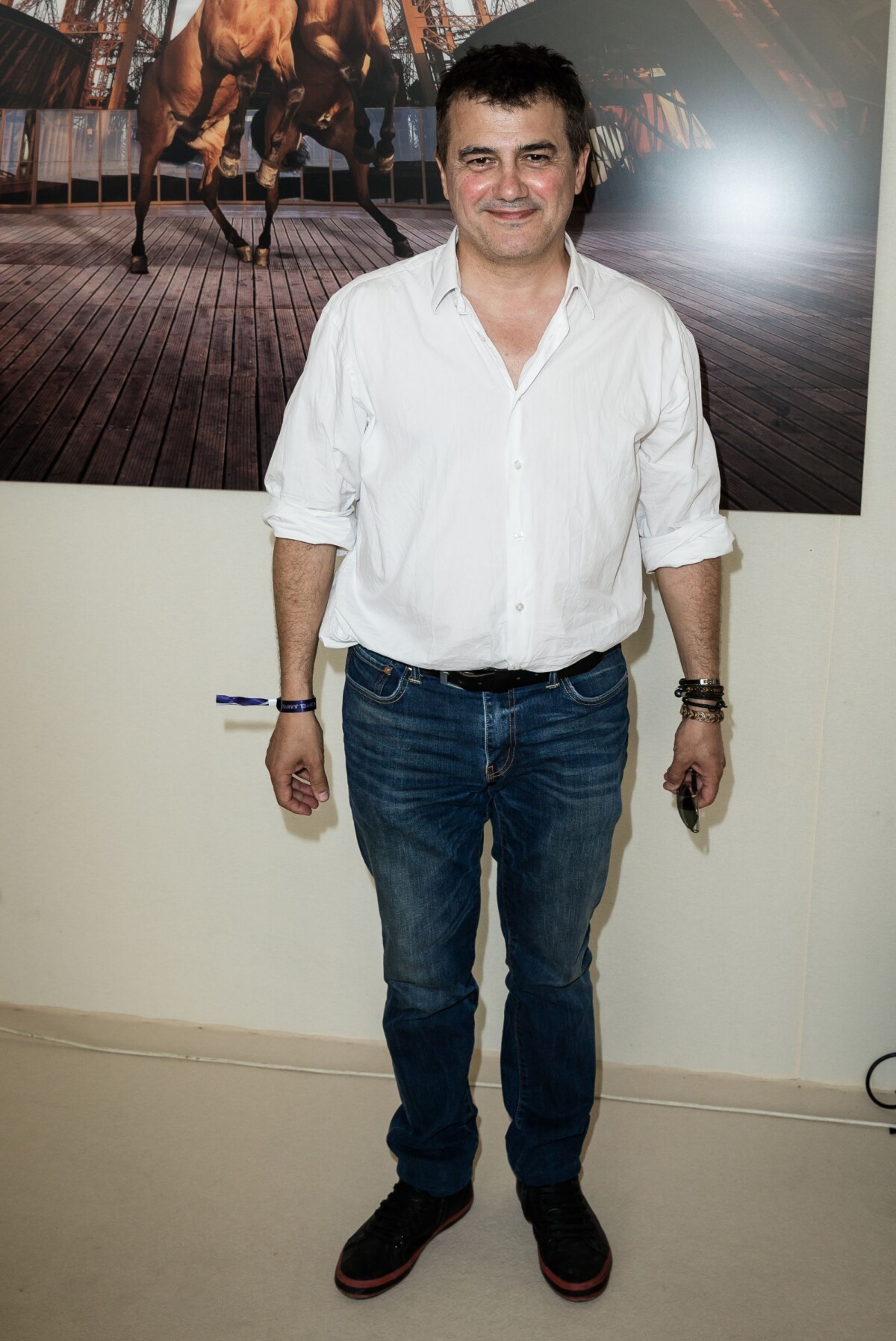 Photo : Exclusif - Patrick Pelloux pose lors du Longines Paris Eiffel ...
