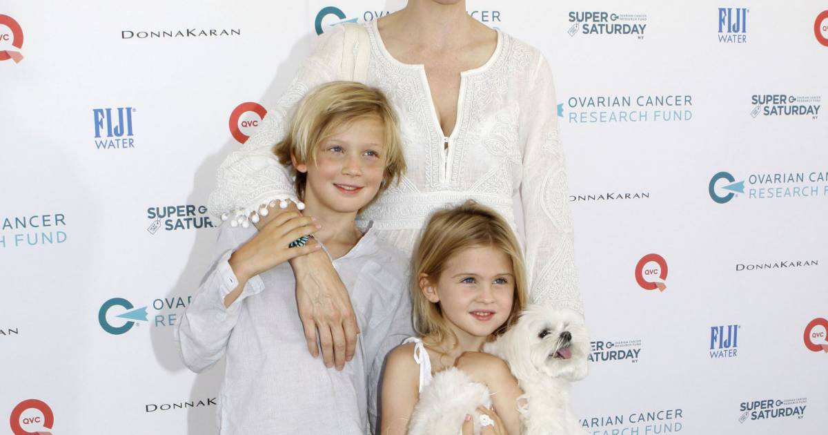 Kelly Rutherford et ses enfants, Hermes et Helena, lors de la journée ...