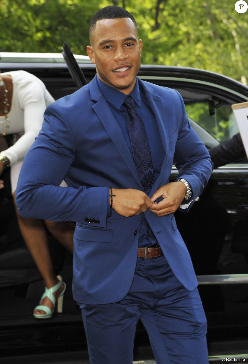 Trai Byers à la soirée 2015 FOX upfront presentation à New York, le 11 ...