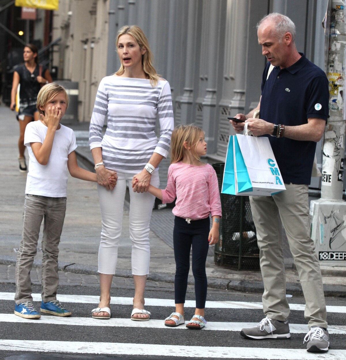 Photo : Kelly Rutherford et ses enfants Hermes et Helena ainsi que son ...