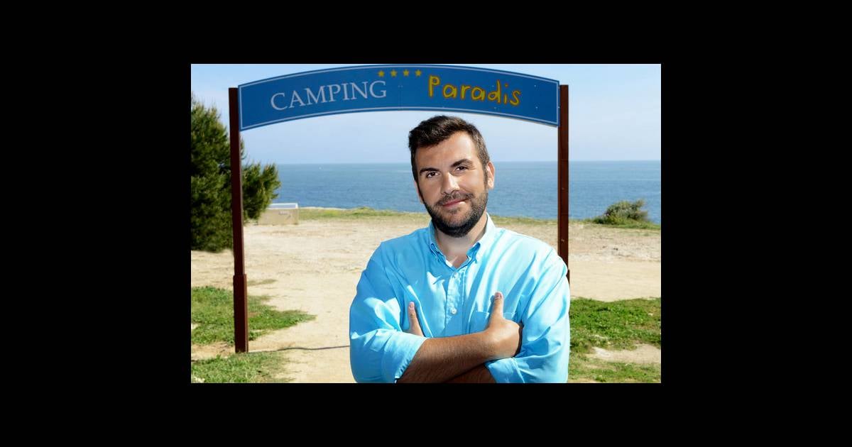 Laurent Ournac sur le tournage de Camping Paradis (épisode diffusé le ...