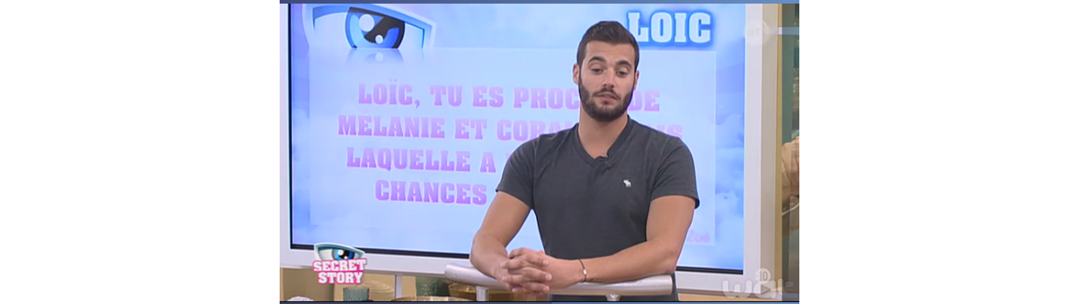 Photo : Loic dans la quotidienne de Secret Story 9, le 29 septembre ...