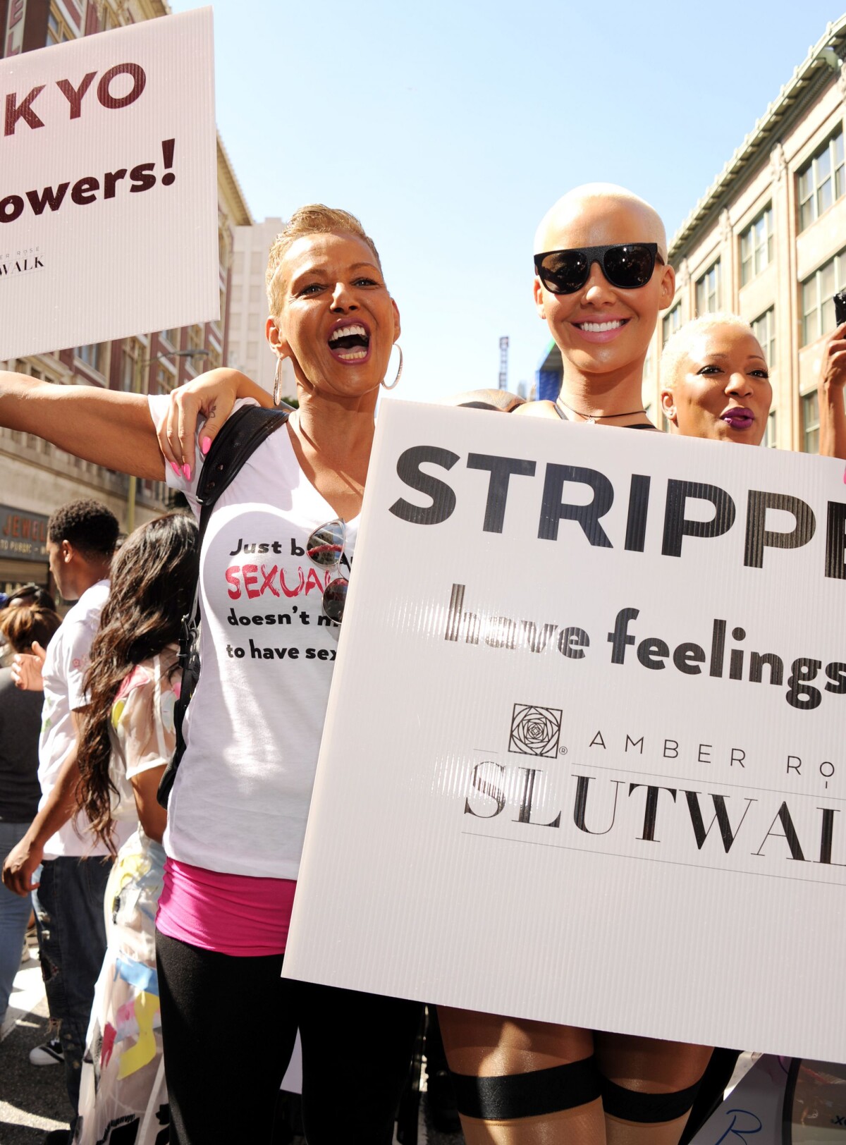 Photo : Amber Rose et sa mère Dorothy Rose - Marche des salopes ...