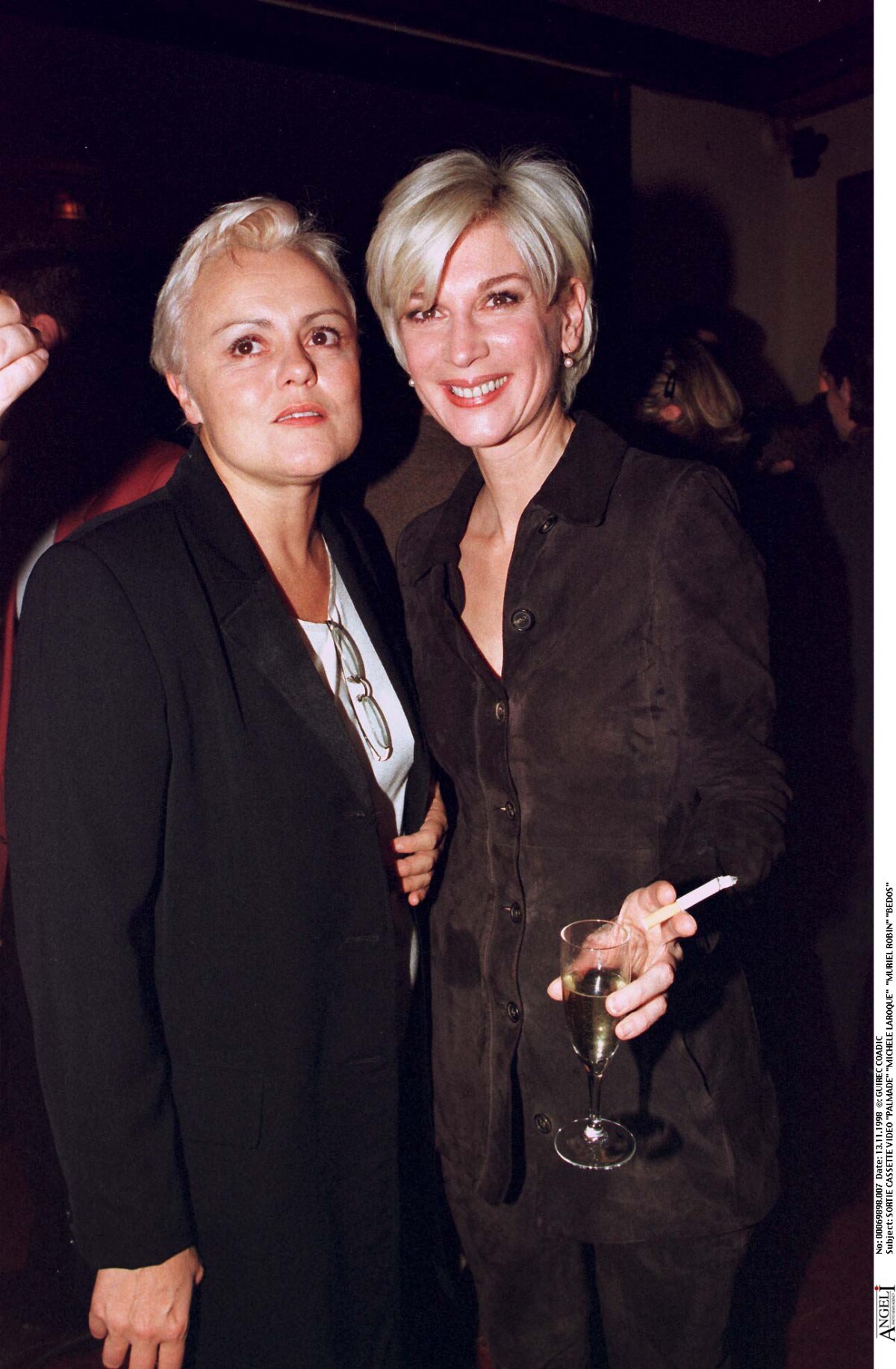 Photo : Muriel Robin et Michèle Laroque à Paris, 1998 - Purepeople