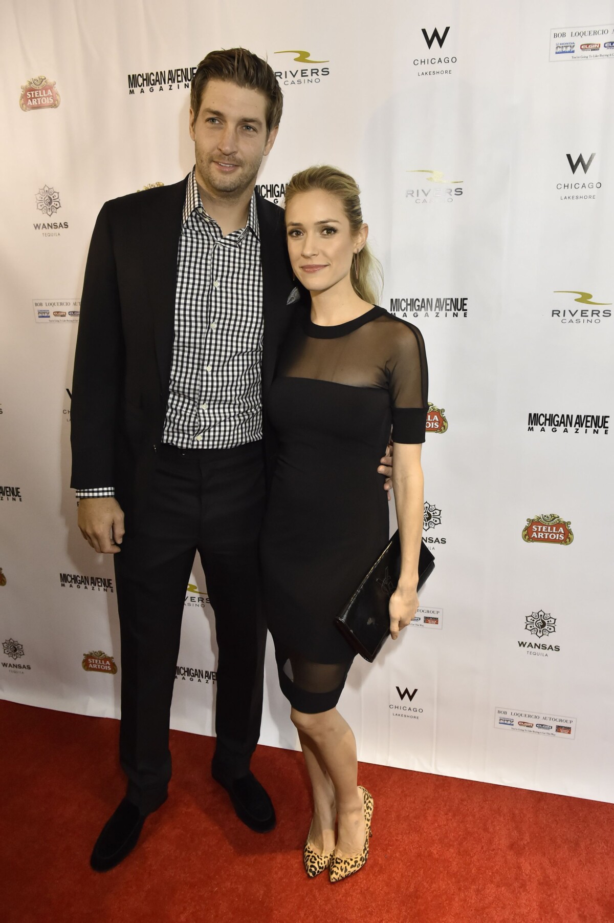 Photo : Kristin Cavallari poses along et Jay Cutler à l'hôtel W Chicago ...