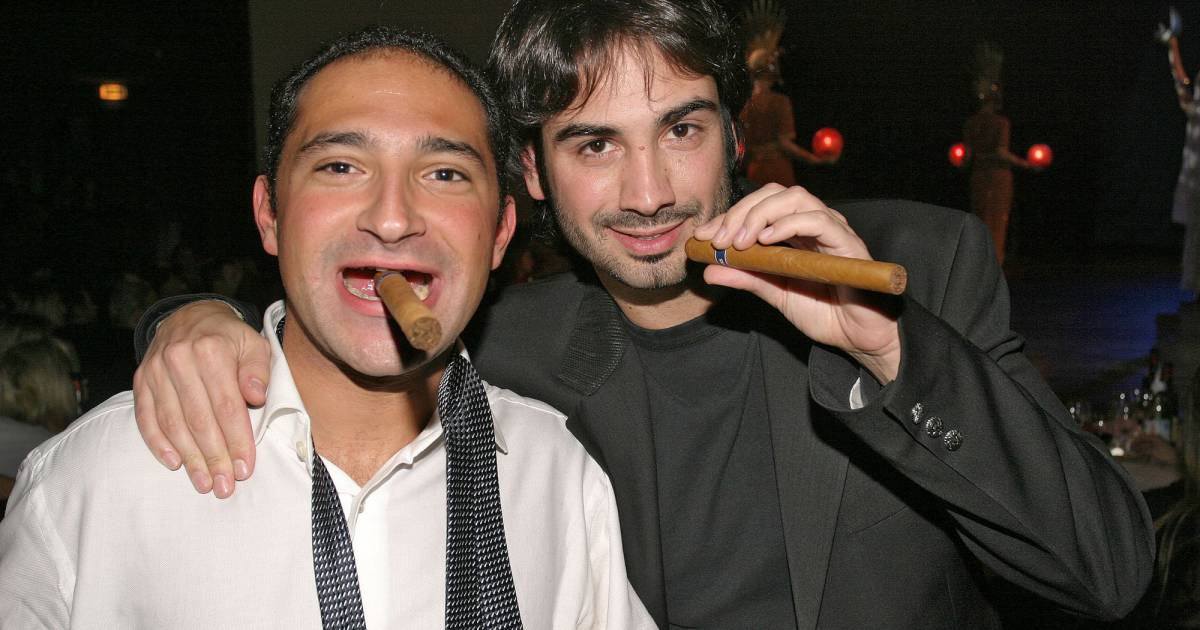 Thomas Fabius et Frederic Lerner lors des 'Trophees de la Nuit' au Lido ...