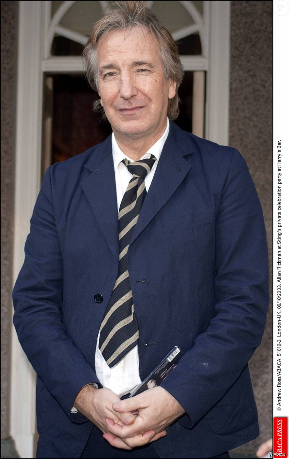 Alan Rickman en 2003 à Londres - Purepeople