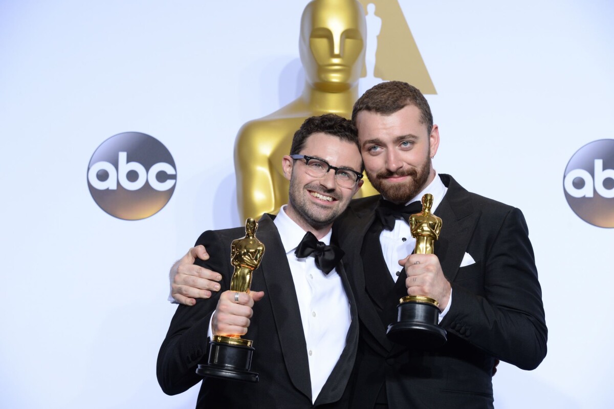 Photo : Sam Smith et James Napier (Jimmy Napes) (Oscar de la meilleure ...