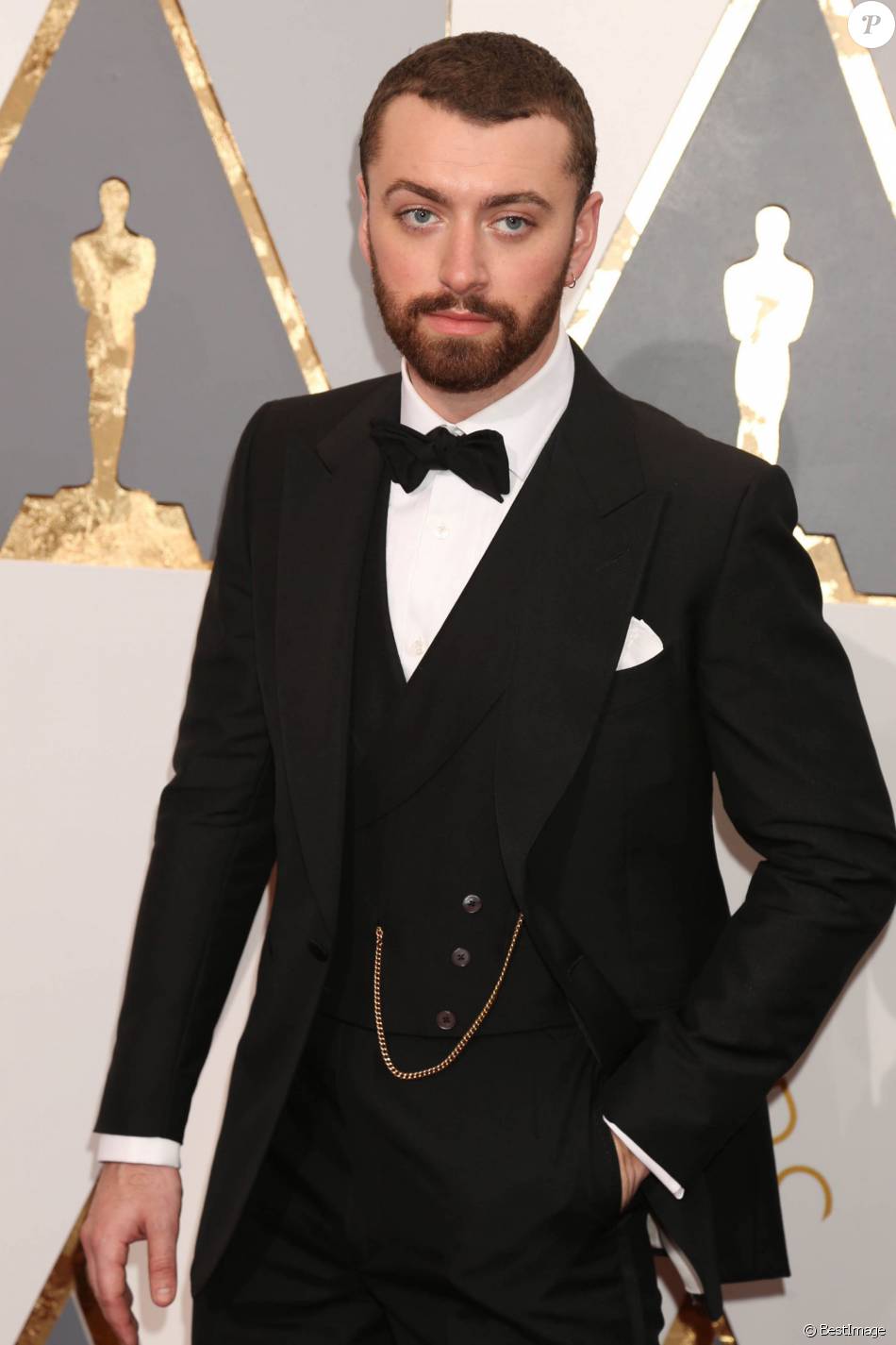 Sam Smith - Photocall de la 88ème cérémonie des Oscars au Dolby Theatre ...