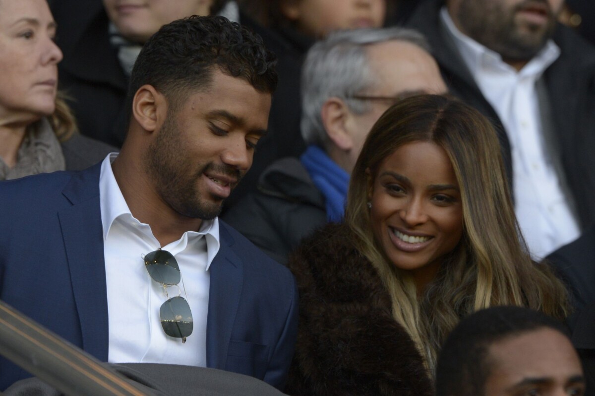Photo : La chanteuse Ciara et son petit ami Russell Wilson assistent au ...