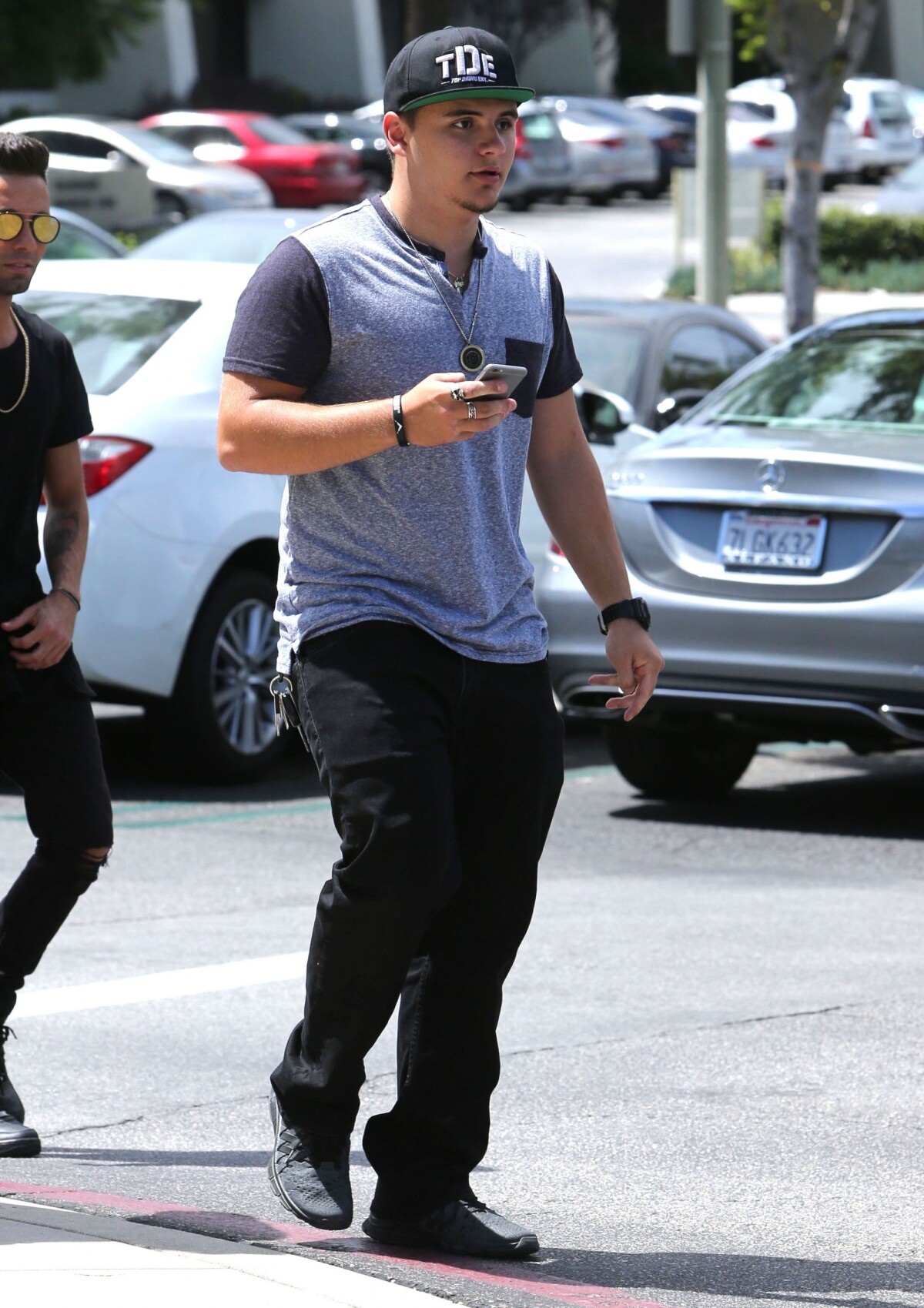 Photo : Prince Jackson est allé déjeuner avec un ami à Calabasas, le 5 ...