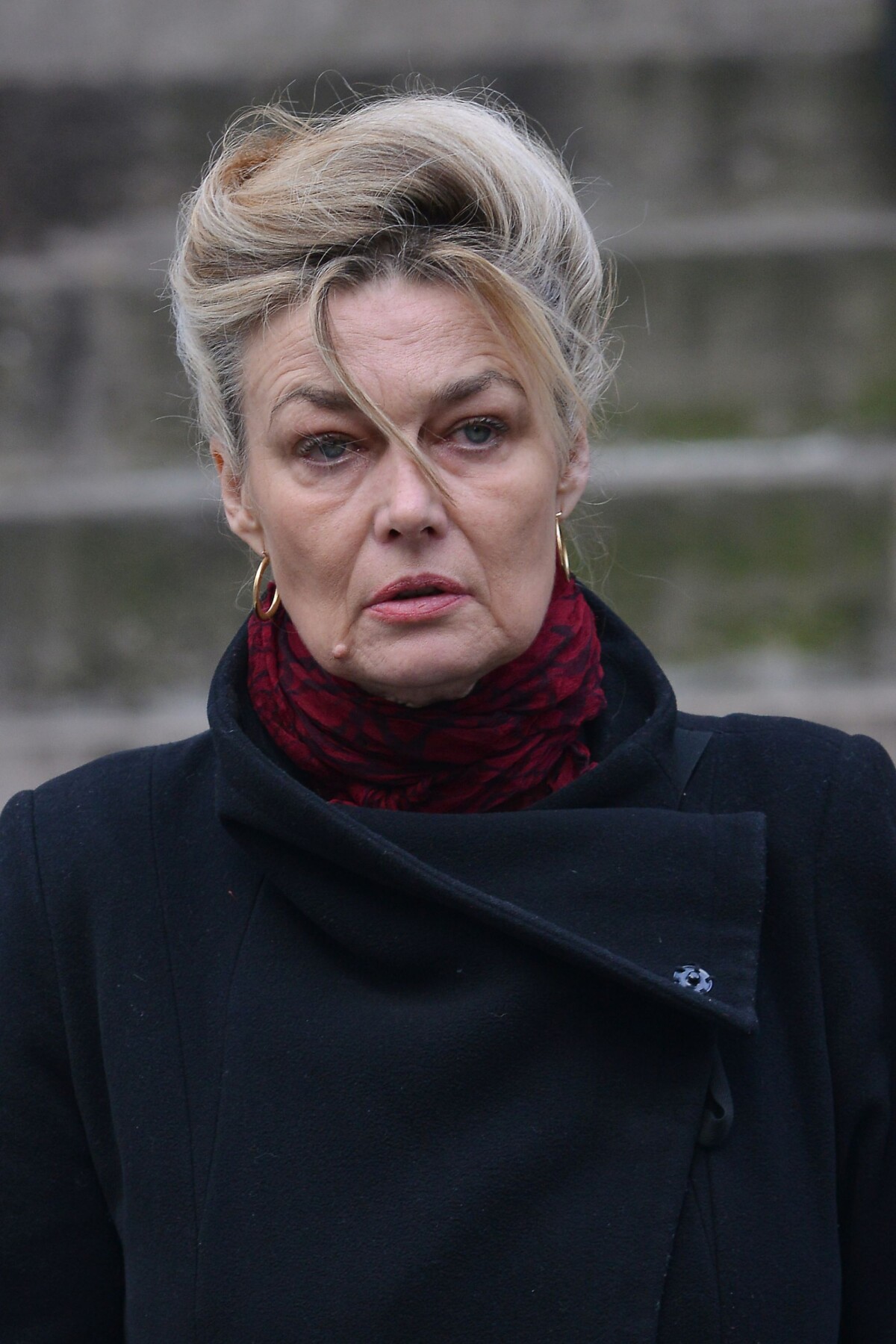 Photo : Patricia Barzyk - Obsèques de Corinne Le Poulain en l'église ...