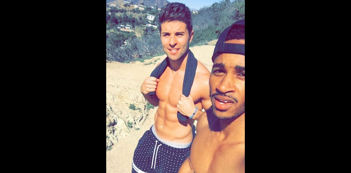 Photo : Jake Miller et un ami sur Instagram. Mars 2016 - Purepeople