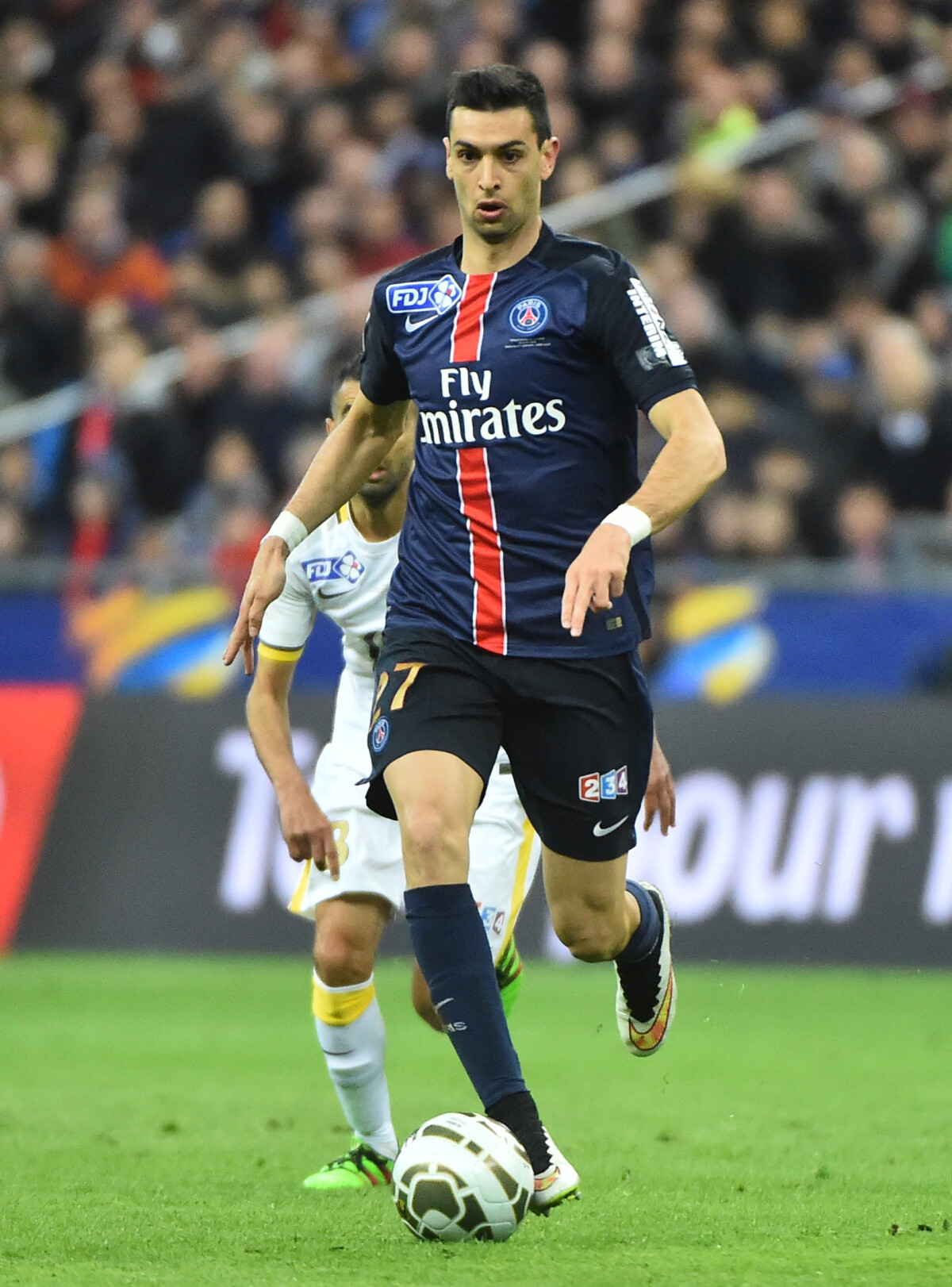 Photo : PSG's Javier Pastore during the League Cup final soccer match ...