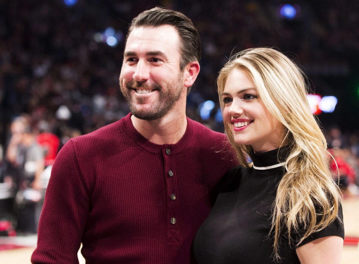 Photo : Le lanceur des Detroit Tigers Justin Verlander et sa fiancée ...