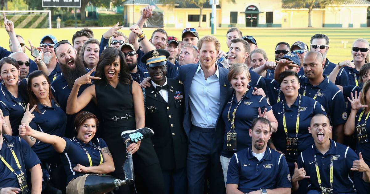 Le prince Harry et Michelle Obama - Cérémonie d'ouverture des Invictus ...