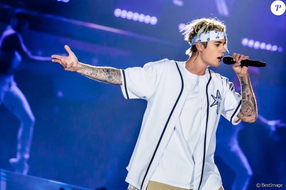 Justin Bieber en concert à Auburn Hills dans le cadre de sa tournée The ...