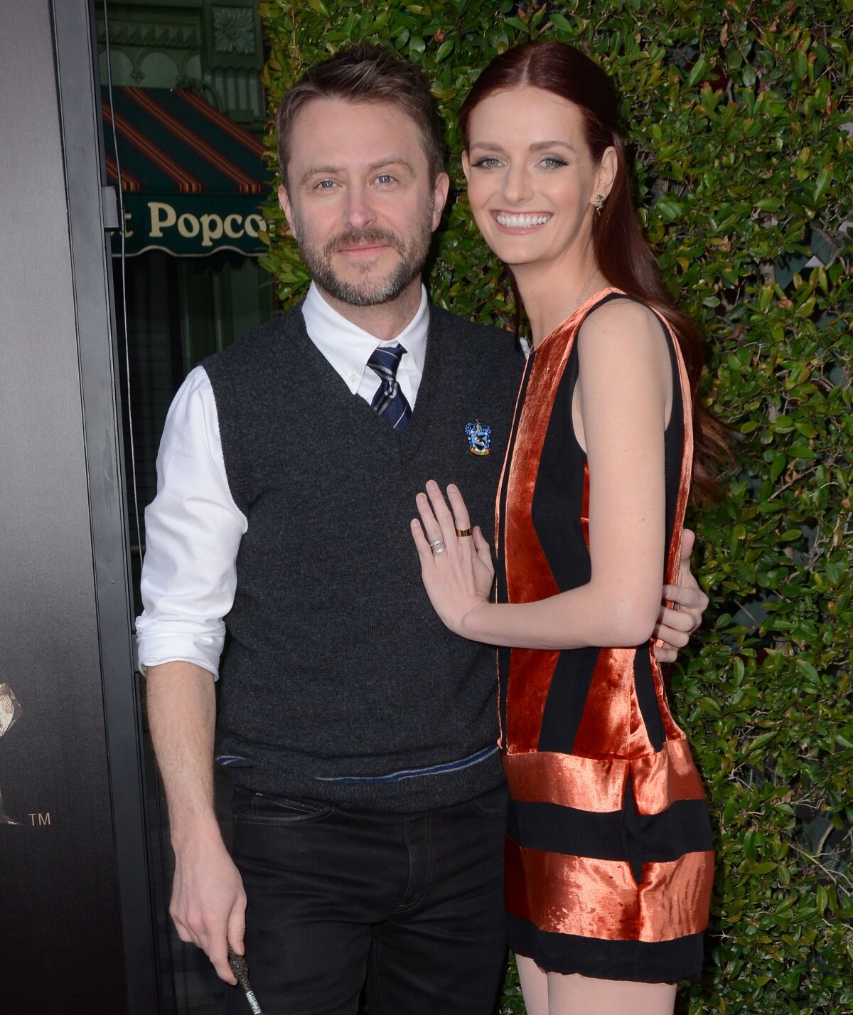 Photo : Chris Hardwick et sa fiancée Lydia Hearst à l'inauguration des ...