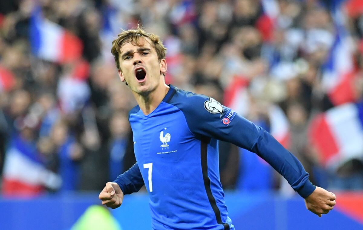Photo : Antoine Griezmann lors du match France-Bulgarie, au stade de ...