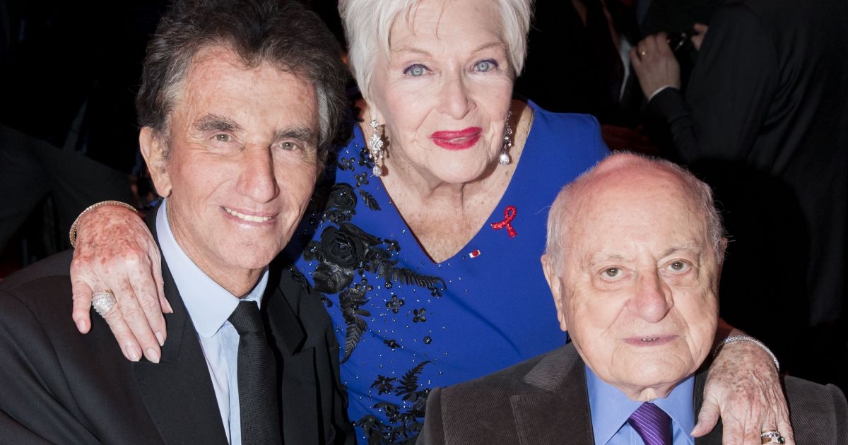 Jack Lang, Line Renaud et Pierre Bergé - 15ème édition du Dîner de la ...