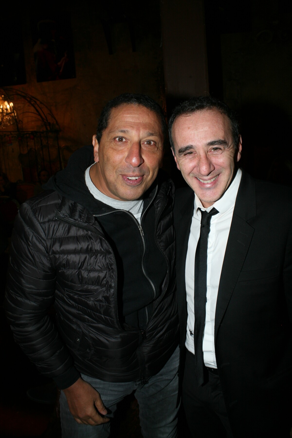 Photo : Smaïn et Elie Semoun lors de la soirée hommage au chanteur ...