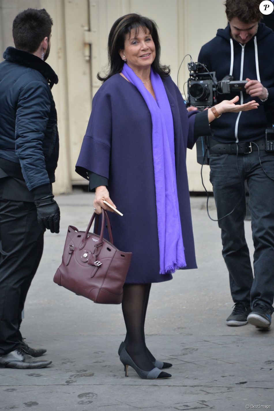 Anne Sinclair - Arrivées au défilé de mode Haute-Couture Chanel ...