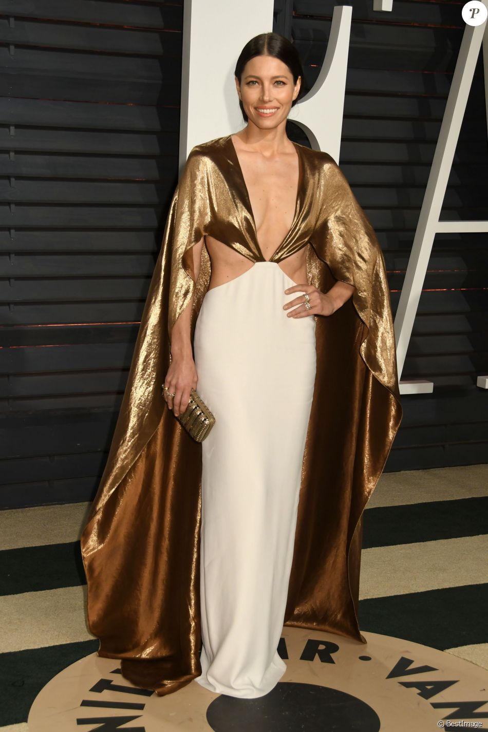 Jessica Biel lors de la Vanity Fair Oscar viewing party 2017 au Wallis ...