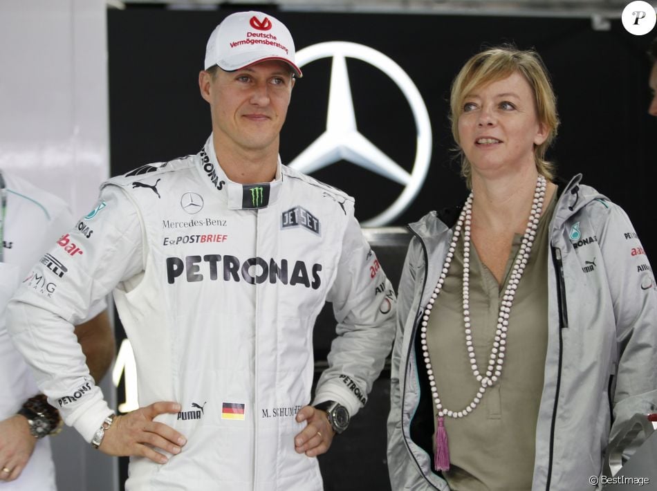 Michael Schumacher, Sabine Kehm (sa manager) - Grand Prix de Formule 1 ...